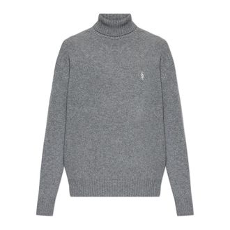 Sporty & Rich Central Park Drop Pullover - - Knitwear - Herren - Grau - XL