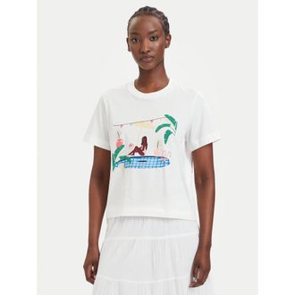 Vero Moda T-Shirt Emily 10344804 Wei&szlig; Regular Fit