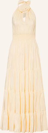 Sandro Sandro Kleid Mit Leinen gelb