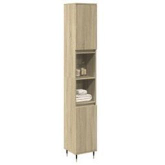 Les Tendances Armoire salle de bain ch&ecirc;ne sonoma 30x30x190