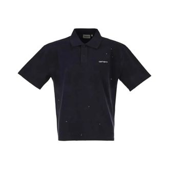 Carhartt Work in Progress Homme, Tops, Noir, Taille: M Polo Chemises