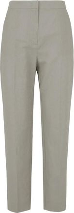 Bomboogie Femme, Pantalons, Gris, Taille: 40 FR Pantalon coupe slim en lin et coton m&eacute;lang&eacute;s