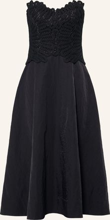 BA&SH Ba&Sh Off-Shoulder-Kleid Praina Im Materialmix schwarz
