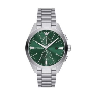 Emporio Armani Silberne Herrenuhr Klassisch Elegant - - Accessories - Herren - Grau - ONE SIZE