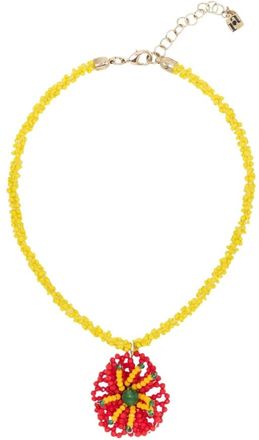 Rosantica Femme, Accessoires, Jaune, Taille: ONE Size Collier de perles artisanal