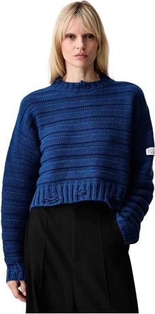 Maison Margiela Damen, Strickwaren, Blau, SGr&ouml;&szlig;e