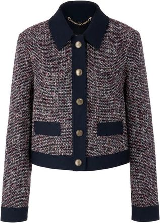 Marc Cain Tweedjacke mit Denim-Details - - Jackets - Damen - Mehrfarbig - 3XL