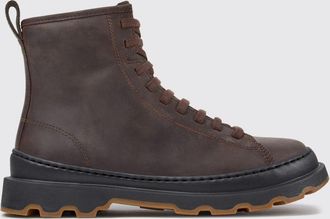 Camper Brutus+ Schn&uuml;r-Combat-Boots aus Nubukleder mit Profilsohle