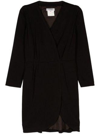 Saint Laurent robe en laine (années 1990) - Marron