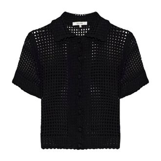 Frame Denim Le Haut Crochet - Femme - Pulls - Noir - Taille: 38 FR