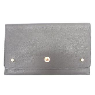 Burberry Pochette en cuir Pre-owned - Homme - Pre-owned - Noir - Taille: ONE Size