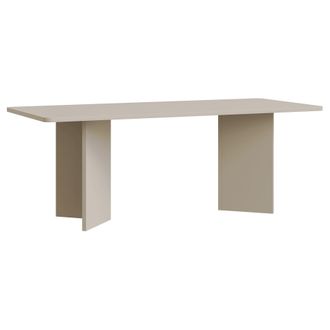 Selsey Esstisch 204&times;90 cm - Moderner Esszimmertisch in Kaschmir, Japandi & Minimalistisches Design, Gro&szlig;e Tischplatte, Robuste Laminatplatte mit ABS-Kanten