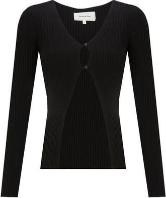 Saison 1865 Cardigan en maille côtelée