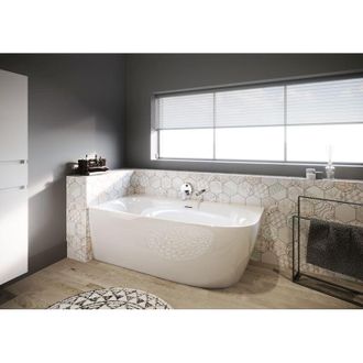 Riho Omega Corner Eck-Badewanne, 170x80x59cm, 190 Liter, wei&szlig; - Riho