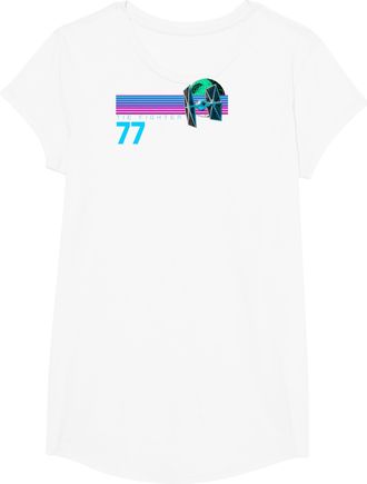 Star Wars Tie Fighter 77 Neon-T-Shirt im Retro-Look mit Skyline-Grafik T-Shirt
