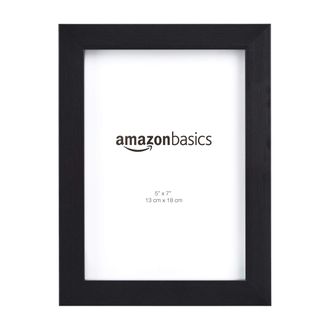 Amazon Basics Rechteckig Fotorahmen, 2 Stück, Schwarz, 13 x 18 cm