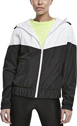 Urban Classics Ladies Arrow Windbreaker Coupe-Vent, Blanc/Noir, XXL Femme