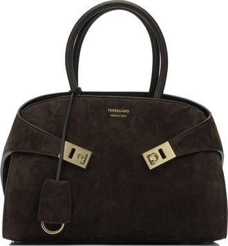 Ferragamo Femme, Sacs, Brun, Taille: ONE Size Sac &agrave; main Hug