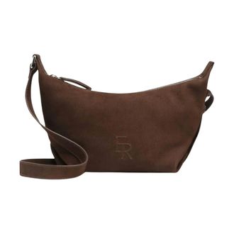 Etrier Sac port&eacute; &eacute;paule Cavalier en nubuck - Femme - Sacs - Brun - Taille: ONE Size