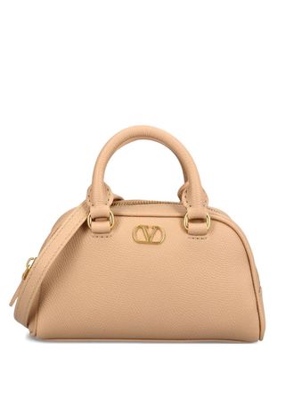 Valentino Garavani VLogo Signature Top Handle Bag - Beige