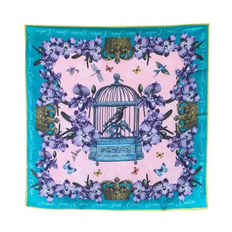 Versace Jeans Couture Femme, Accessoires, Multicolore, Taille: ONE Size Carre 90 Cage