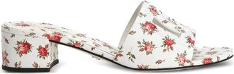 Dolce & Gabbana Femme, Chaussures, Multicolore, Taille: 37 EU Mules ajour&eacute;es &agrave; motif floral