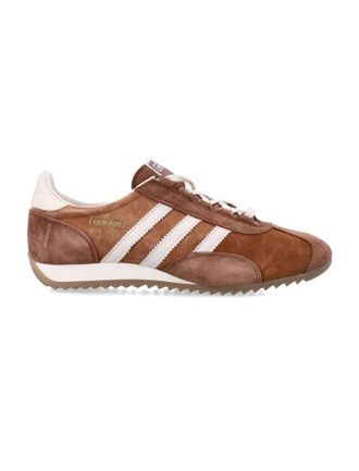 adidas Low-Top Sneaker - Suede Brown Sneakers With Cellular Heel Wedge And - Gr. 10_5 - in Braun - f&uuml;r Damen