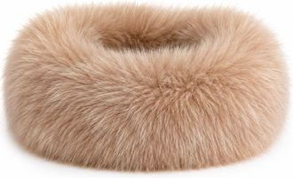 Yves Salomon 27W26WAA300XXRDXX Mink Fur Headband - Beige