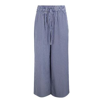P.A.R.O.S.H. P.a.r.o.s.h., Femme, Pantalons, Bleu, Taille: 40 FR Wide Pantalons