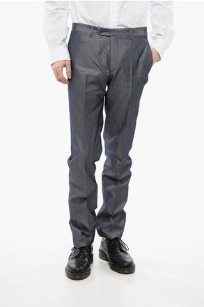 Corneliani Cotton and Silk-blended LEADER Pants size 44