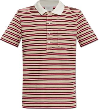 A.P.C. A.p.c., Femme, Tops, Beige, Taille: 42 FR Polo &agrave; Rayures