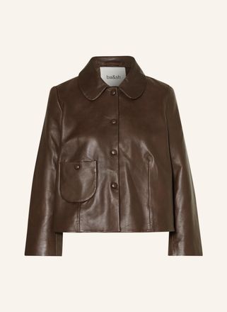 BA&SH Ba&Sh Lederjacke Milos braun