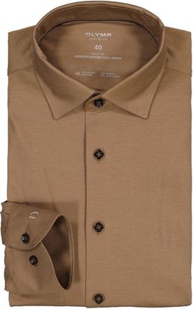 Olymp Herren Hemden braun Jersey