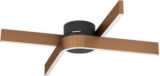 Eglo connect.z Smart-Home LED Deckenleuchte Folcino-Z, Deckenlampe dimmbar, ZigBee, Matter, App und Sprachsteuerung Alexa, warmwei&szlig;-kaltwei&szlig;, RGB, Bronze-O