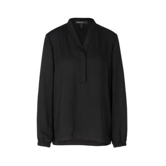 Marc Cain Weite Bluse mit Volantdetails - - Blouses & Shirts - Damen - Schwarzk - XS