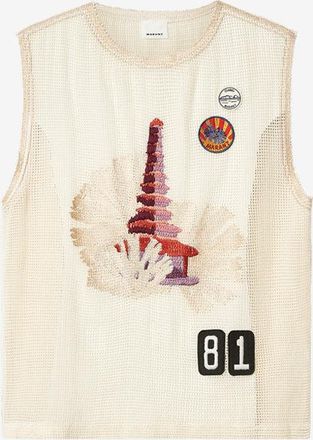 Isabel Marant Tee Shirt Neal - Homme - &Eacute;cru - Taille M - Isabel Marant