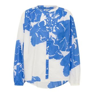 Soaked In Luxury Joanne LS Bluse - - Blouses & Shirts - Damen - Blau - L