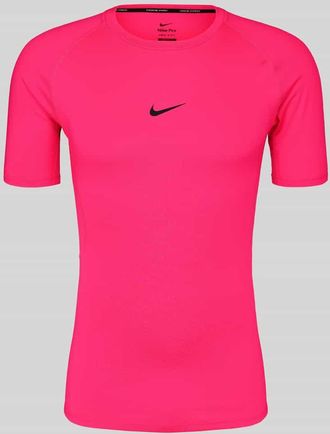 Nike Slim Fit Sport-T-Shirt mit Label-Print