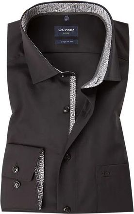 Olymp Herren Hemd schwarz