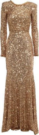 Elisabetta Franchi Femme, Robes, Jaune, Taille: 36 FR Red Carpet Sequin Dress