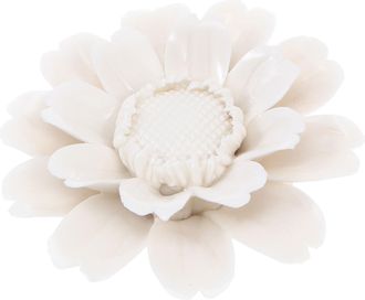 FOMIYES Keramikblume Wanddekoration H&auml;ngend Mittelgro&szlig; Wei&szlig; Keramik Wandbehang Sonnenblume als Wohnraumdeko und Geschenk