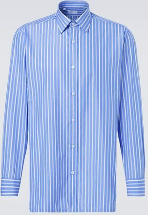 Charvet Hemd aus Baumwollpopeline