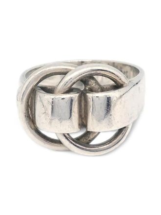 Hermès bague à design noué (années 1990-2000) - Argent