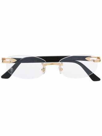 Cartier lunettes de vue &agrave; design sans monture - Noir