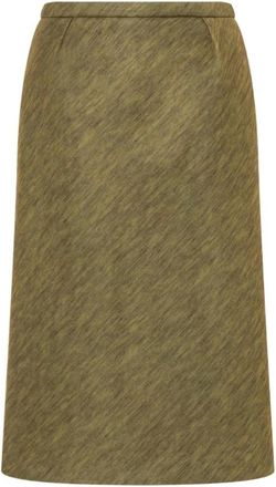 Philosophy di Lorenzo Serafini Femme, Jupes, Vert, Taille: 40 FR Midi Skirt