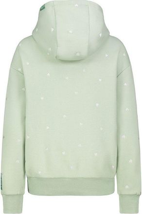 Eight2Nine Kapuzenpullover Damen Hoodie mit s&uuml;&szlig;em Alloverprint Sweater, Kapuzensweatshirt mit seitl. Eingrifftaschen