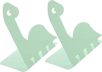 Angoily Dino-buchst&uuml;tzen Tierf&ouml;rmige Buchst&uuml;tzen Kinder f&uuml;r Regale Buchst&auml;nder Metall-buchst&auml;nder Gr&uuml;n Leicht zu Montieren Transportieren