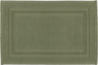 Rhomtuft Badteppich Gala eckig 70 x 120 cm Farbe: Olive