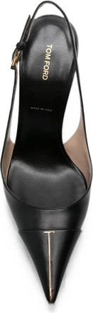 Tom Ford Pointed-Toe Slingback Heels - Black