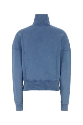 Isabel Marant Womens Cotton-Blend Sweatshirt Blue Polyester Sweater